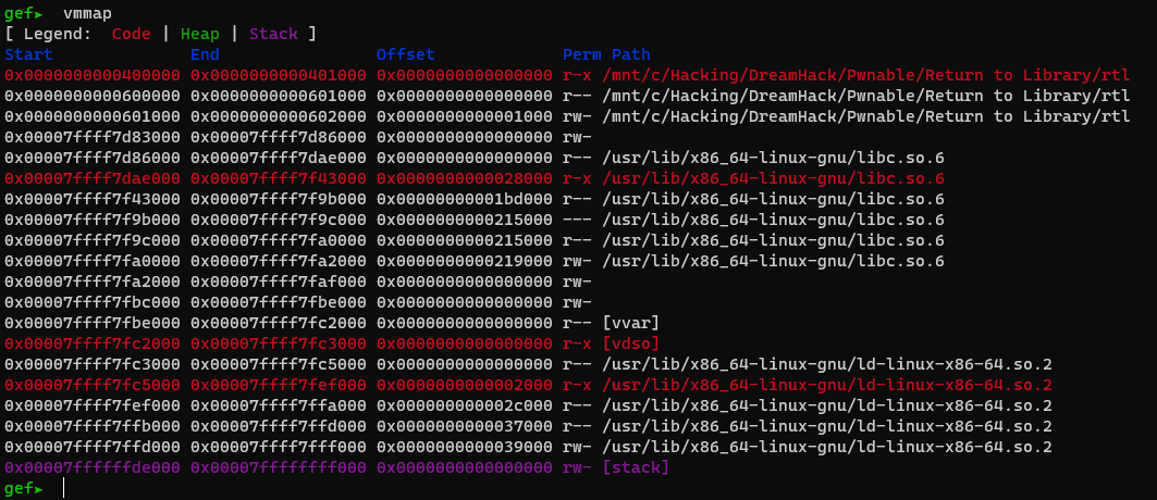 return_to_library 질문 (NX, PLT 관련) | 커뮤니티 | Dreamhack